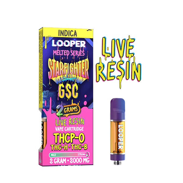 Looper Melted Series THC-A Live Resin Vape Cartridges | 2g